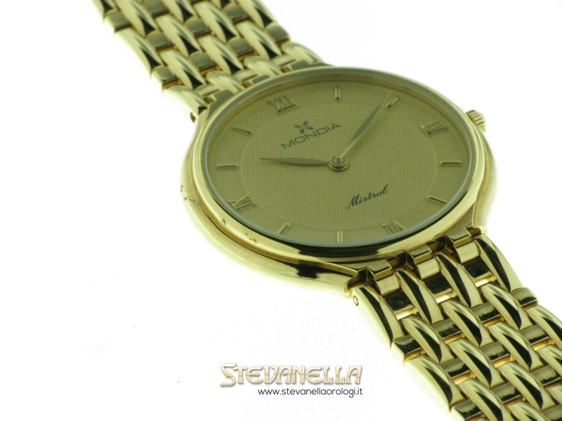 MONDIA by ZENITH Mistral quarzo placcato oro giallo referenza PWY 92122.