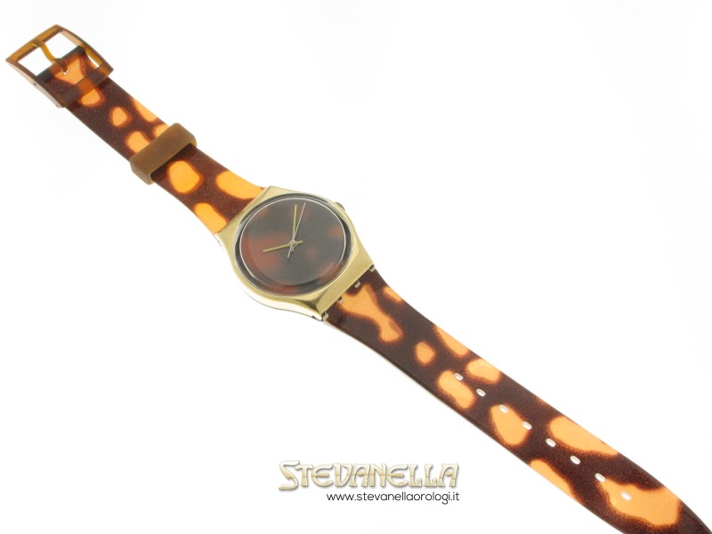 SWATCH Sloan Ranger classic quarzo cassa metallo e cinturino plastica ...
