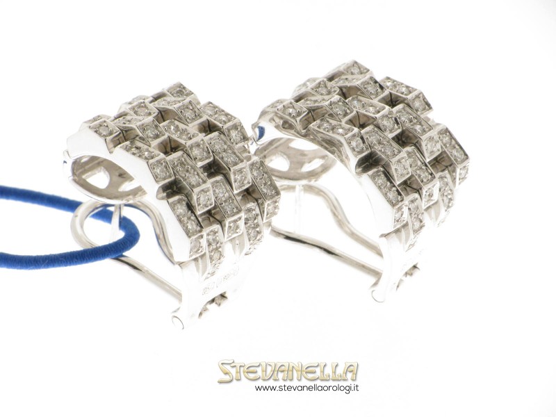 CHIMENTO orecchini Double in oro bianco con diamanti referenza 10312610 new