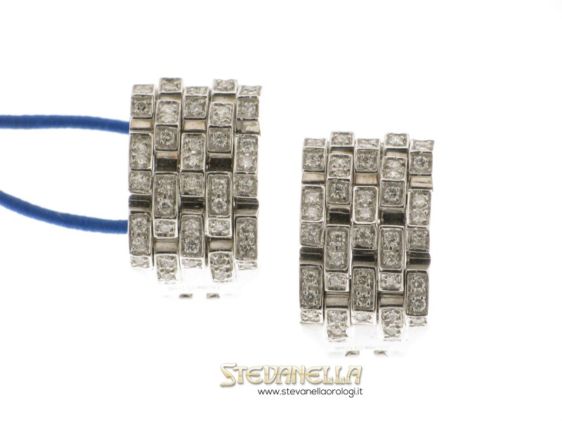CHIMENTO orecchini Double in oro bianco con diamanti referenza 10312610 new