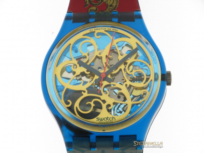 SWATCH Stucchi classic quarzo cassa e cinturino plastica colorata new