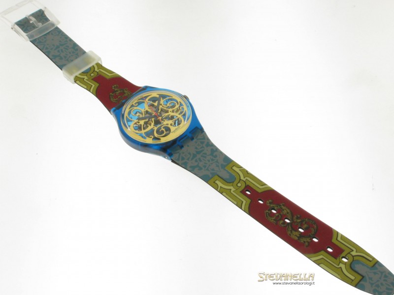 SWATCH Stucchi classic quarzo cassa e cinturino plastica colorata new