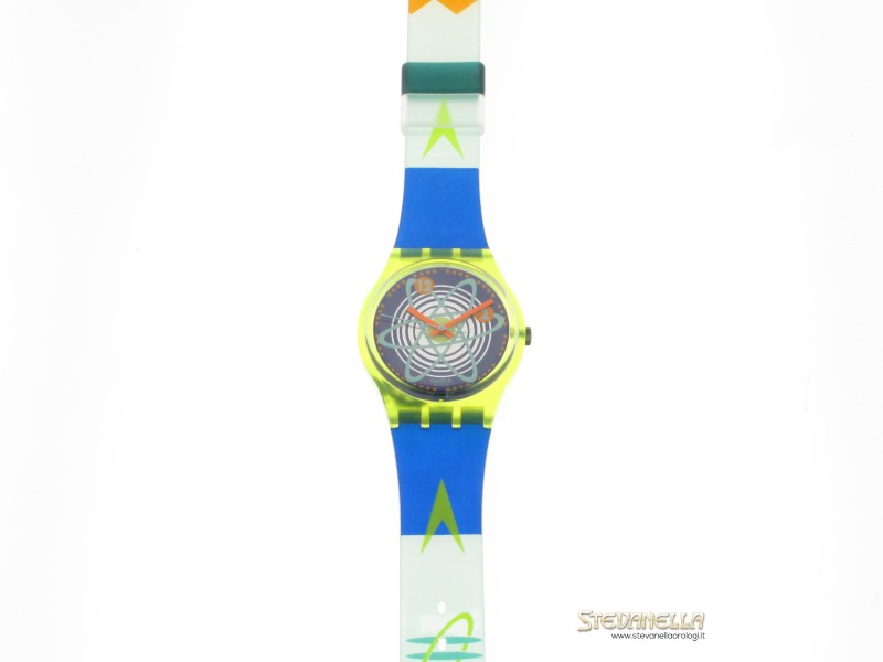 SWATCH Wave Rebel classic quarzo cassa e cinturino plastica colorata ...