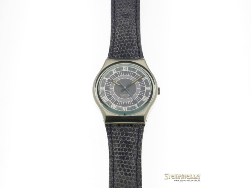 SWATCH Alexander classic quarzo cassa plastica e cinturino pelle new