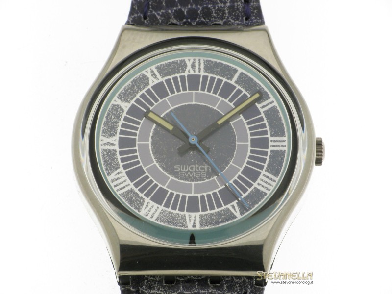 SWATCH Alexander classic quarzo cassa plastica e cinturino pelle new