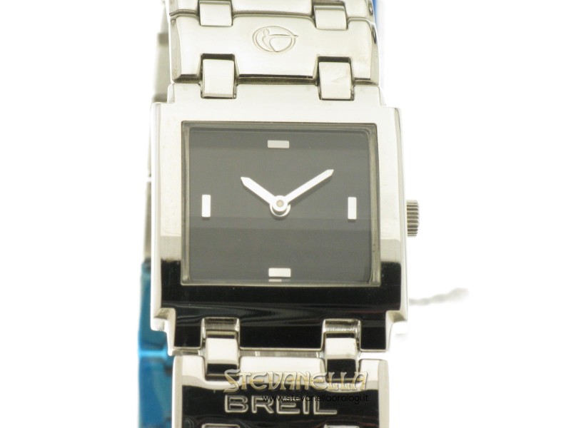 BREIL lady quarzo acciaio quadrante nero carrè 2519250310 new
